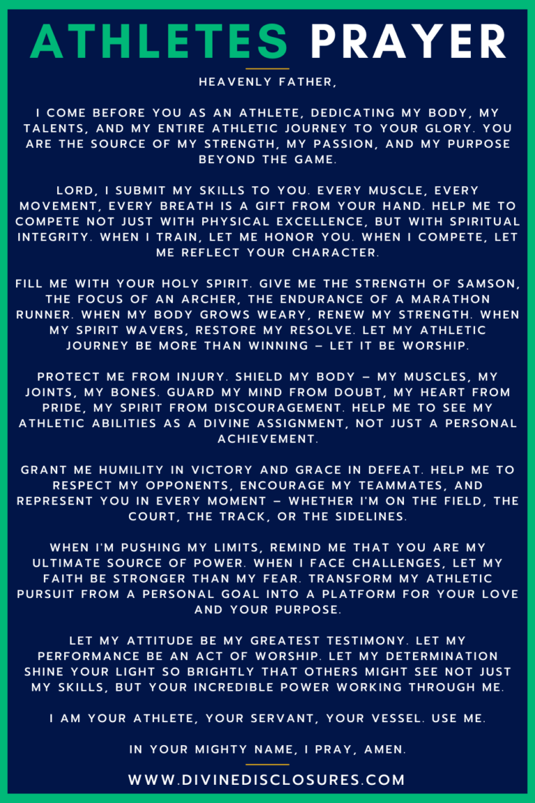32 Powerful Athletes Prayers For Athletes Success In 2026