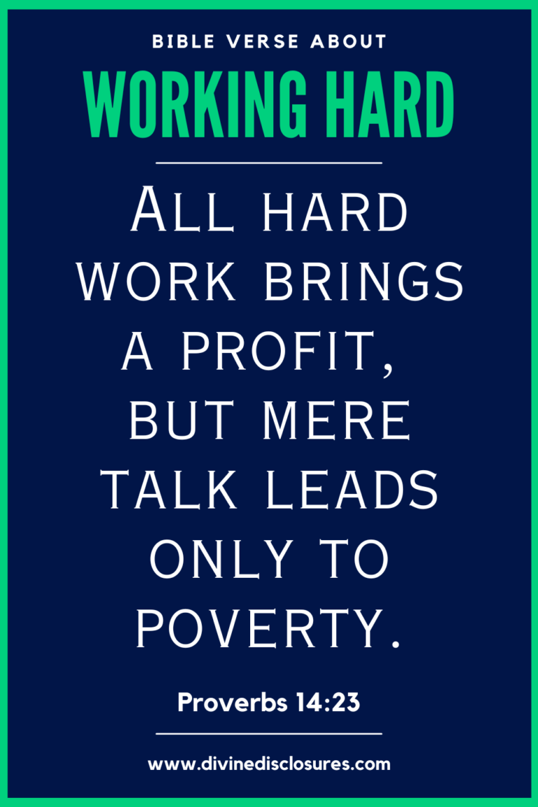 53+ Powerful Bible Verses About Working Hard And Hard Work