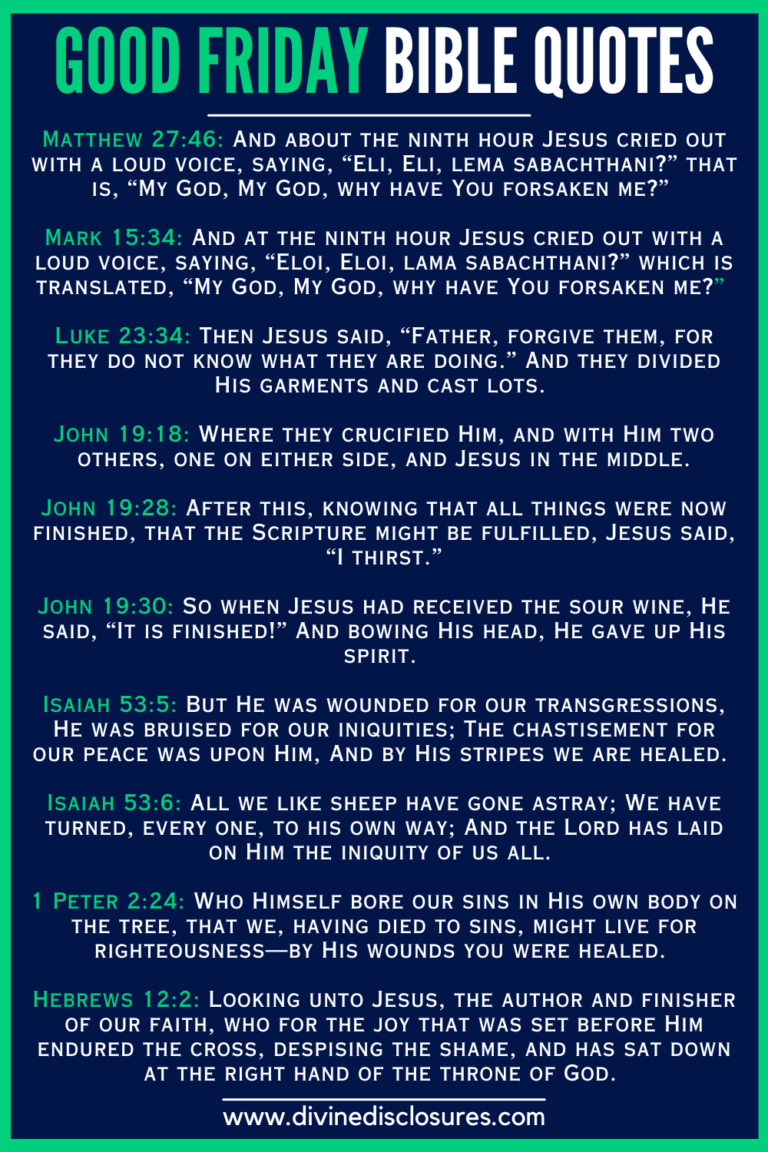 26 Good Friday Bible Verses That Explain The Cross In 2026