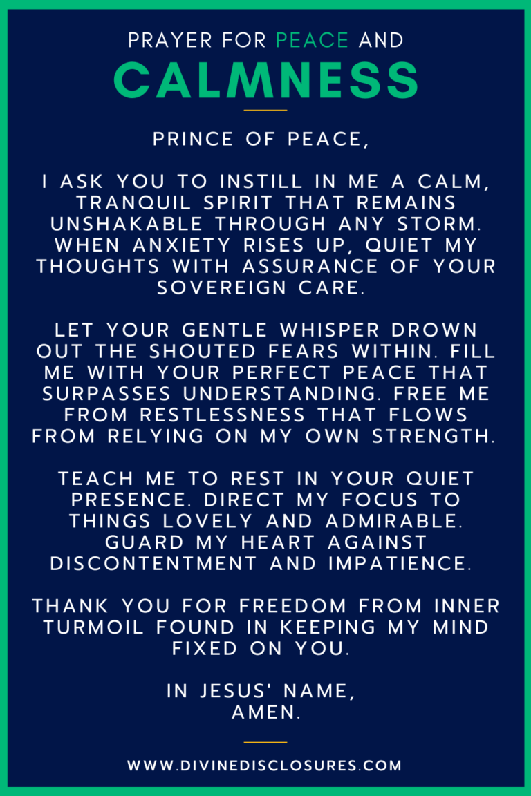 31 Calming Prayers For Calmness In Your Heart And Mind