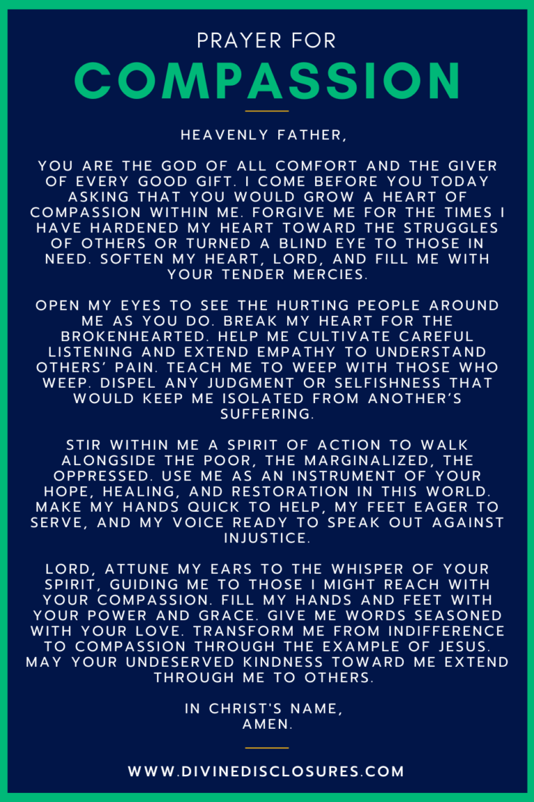 A Powerful Prayer For Compassion: Connect Deeper In 2025