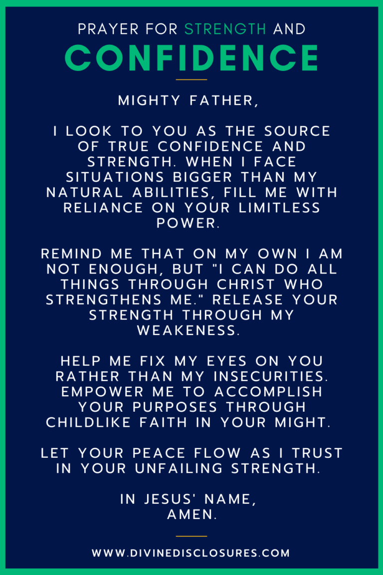 60+ Powerful Prayers For Confidence And Strength In 2025
