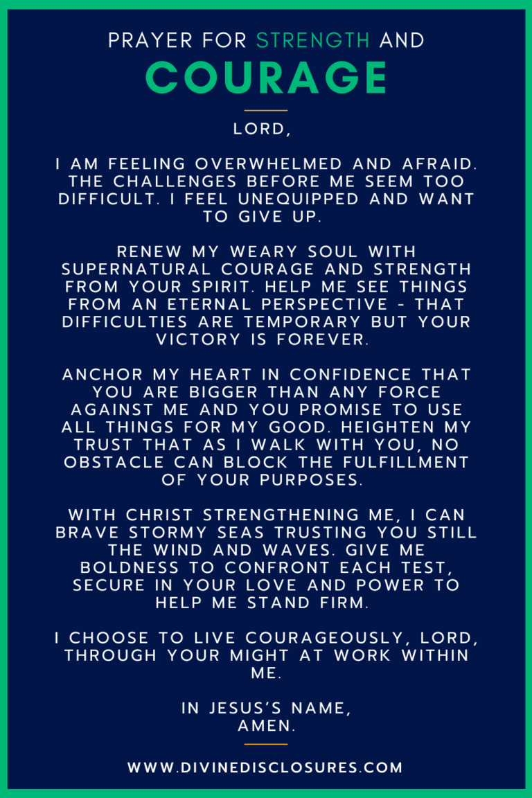 A Powerful Prayer For Courage And Strength In 2026
