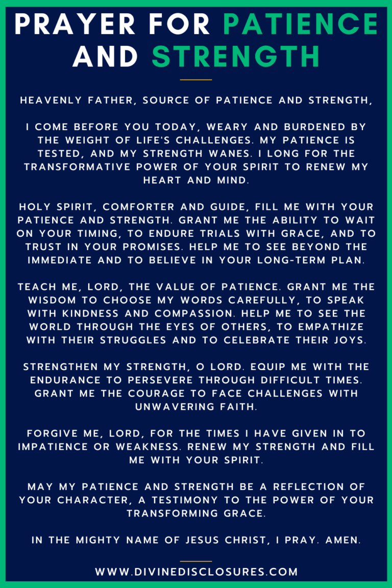 Powerful Prayer For Patience And Understanding In 2026