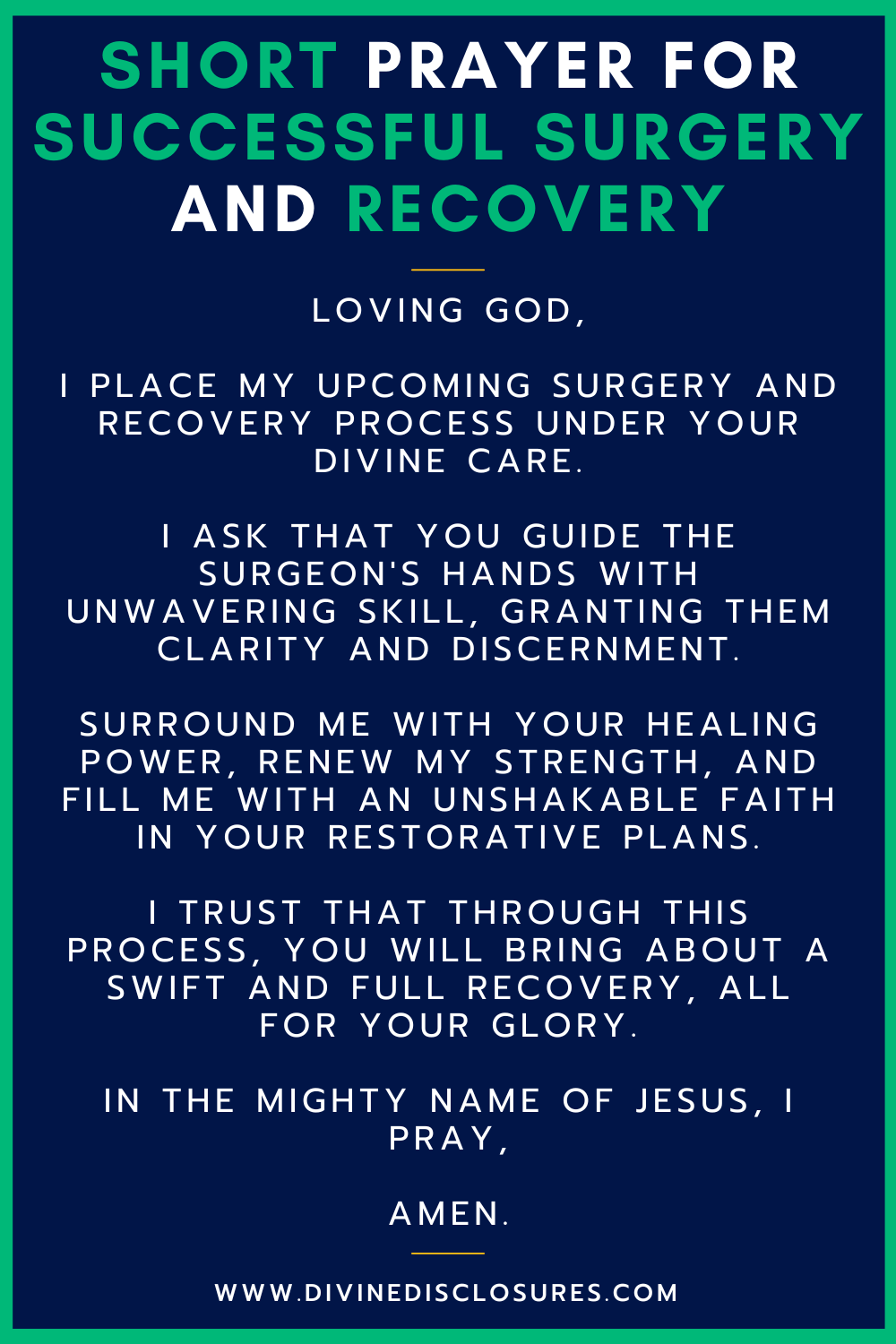 Prayer Before Surgery For People Prayer Before Surgery For People