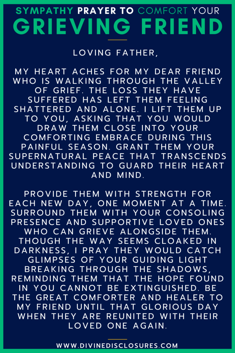 Powerful Prayer To Comfort A Grieving Friend In 2025