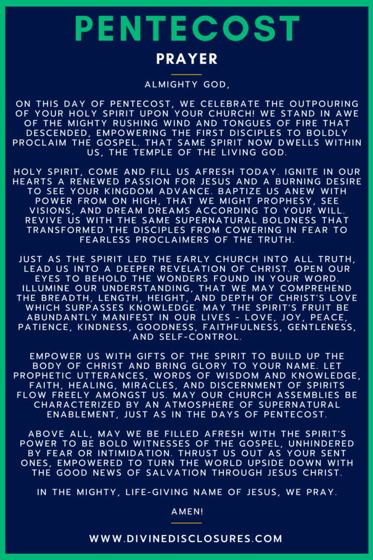 Powerful Pentecost Prayers For Fresh Fire In 2026